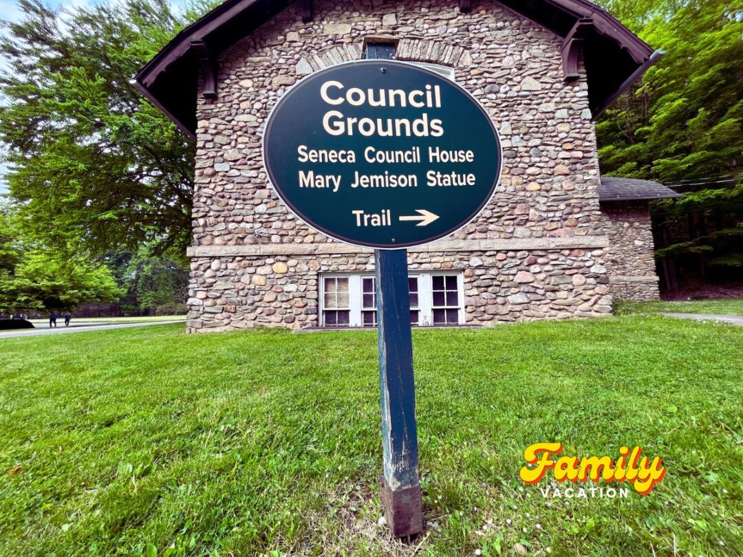 Mary Jemison Statue At Letchworth State Park (and Council Grounds ...